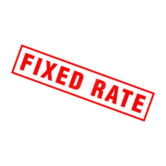 Fixed Rate Letter Rubber Stamp Template Design Stock Vector ...