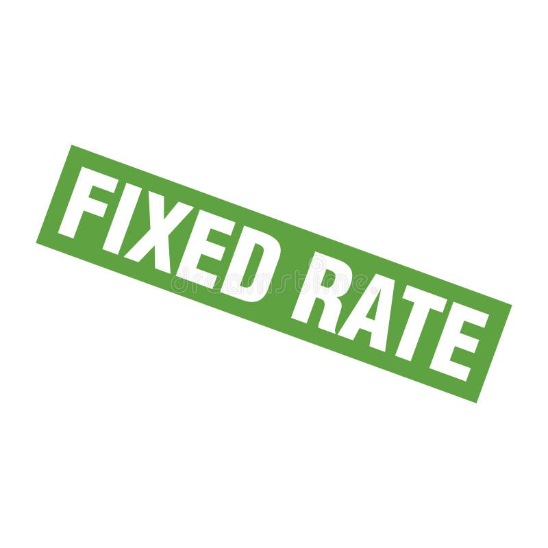 Fixed Rate Letter Rubber Stamp Template Design Stock Vector - Illustration of fixed, insignia ...