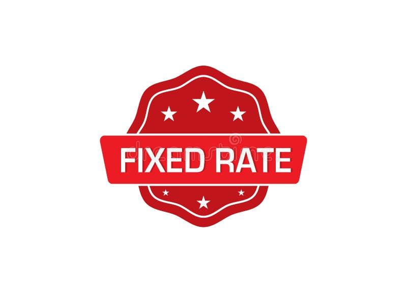 Fixed Rate Stamp,fixed Rate Rubber Stamp Stock Vector - Illustration of ...