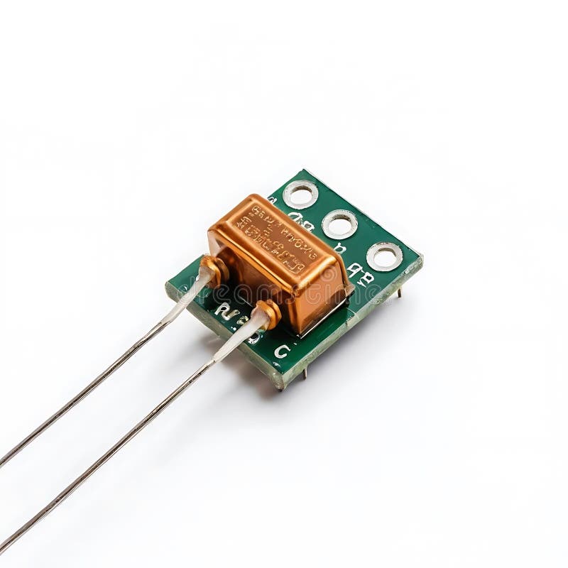 Fixed Resistor Isolated on a White Background Stock Illustration ...