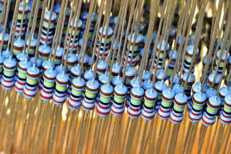 Fixed Resistors Resistances Stock Image - Image of horizontal ...