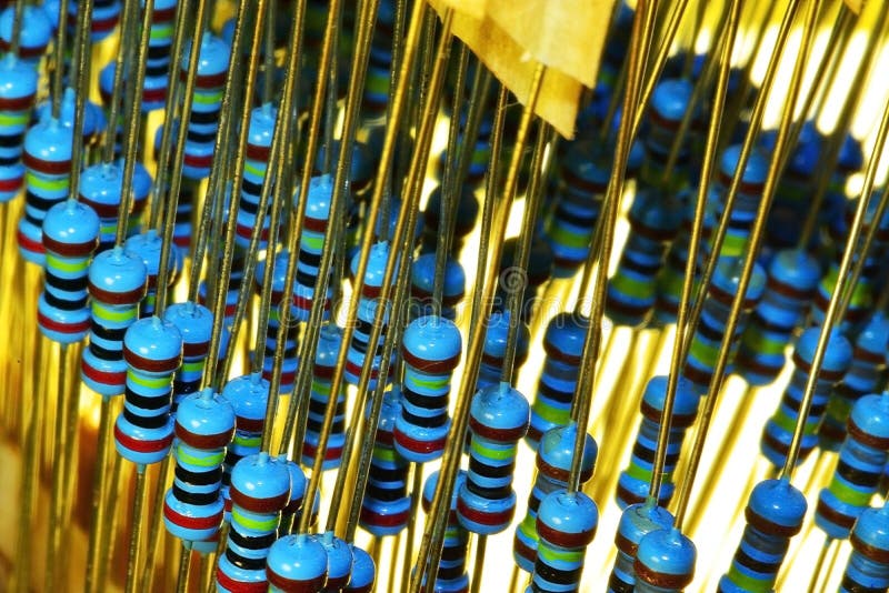 Fixed Resistors Resistances Stock Image - Image of hardware, chip ...