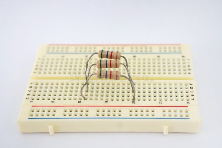 Fixed Resistors Connected in Parallel Electrical Circuit on a ...