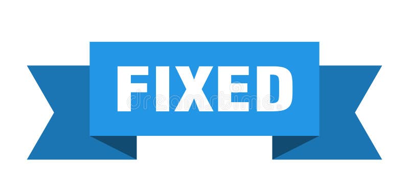 Fixed ribbon. stock vector. Illustration of vignette - 191260881