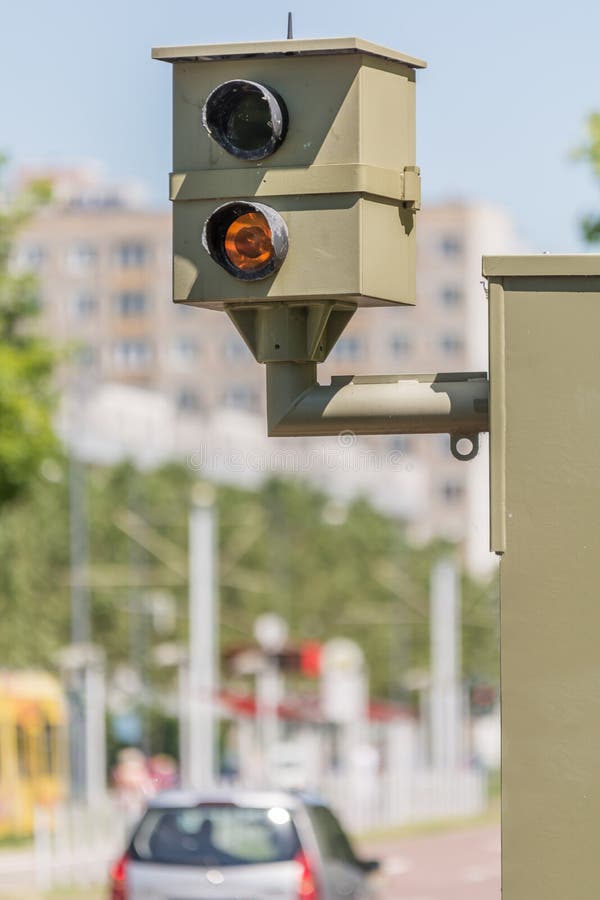 Radar speed camera stock photo. Image of city, overspeed - 12014050
