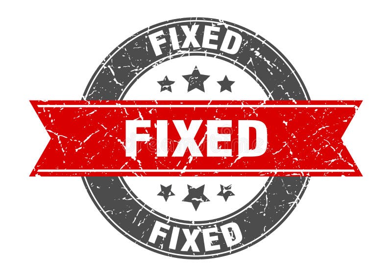 Fixed stamp rubber grunge stock illustration. Illustration of ...