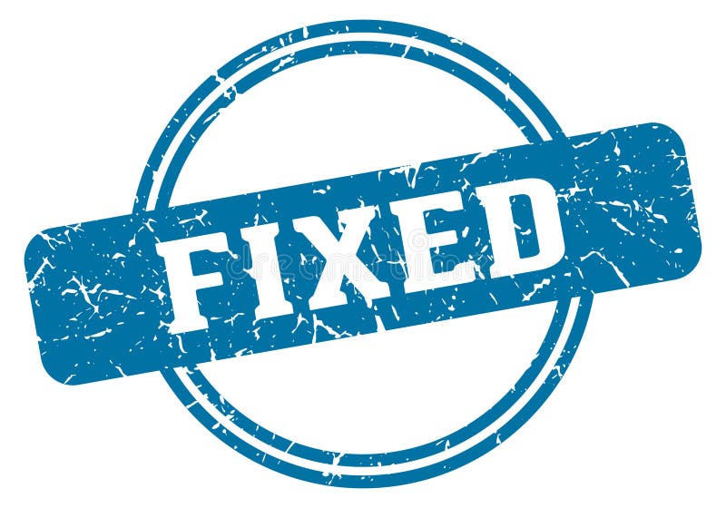 Fixed stamp stock vector. Illustration of stamp, blue - 347663597