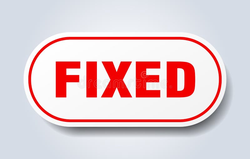 Fixed sticker. stock vector. Illustration of sign, website - 197143782