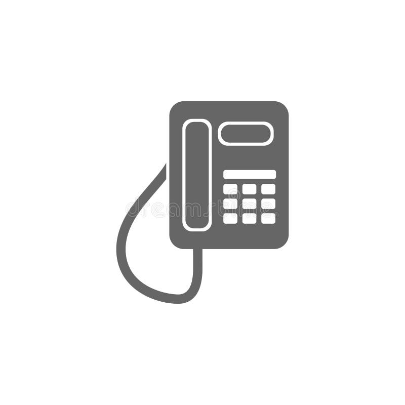 Fixed Telephone Icon. Simple Element Illustration. Fixed Telephone ...