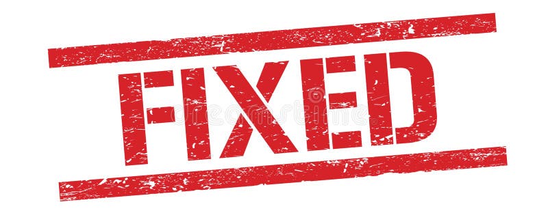 FIXED Text on Red Vintage Lines Stamp Stock Illustration - Illustration ...