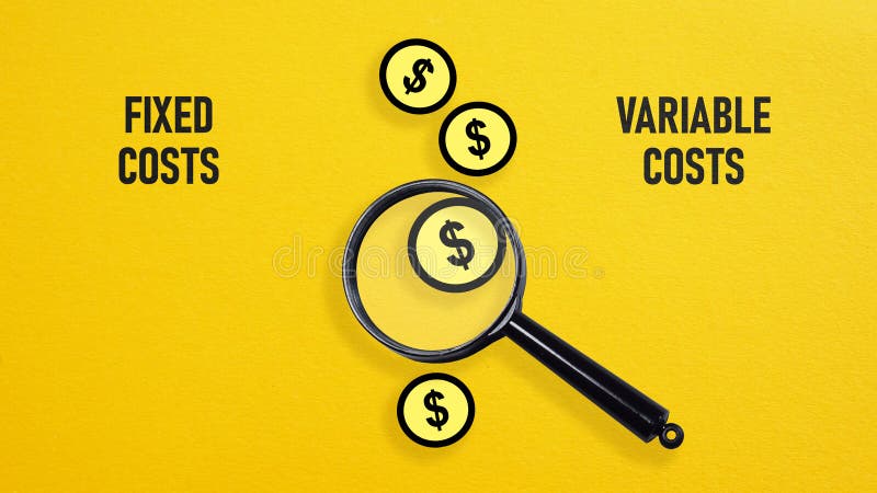 Fixed and Variable Costs Difference is Shown Using the Text Stock Image ... Fixed and Variable Costs Difference is Shown Using the Text Stock Image ...