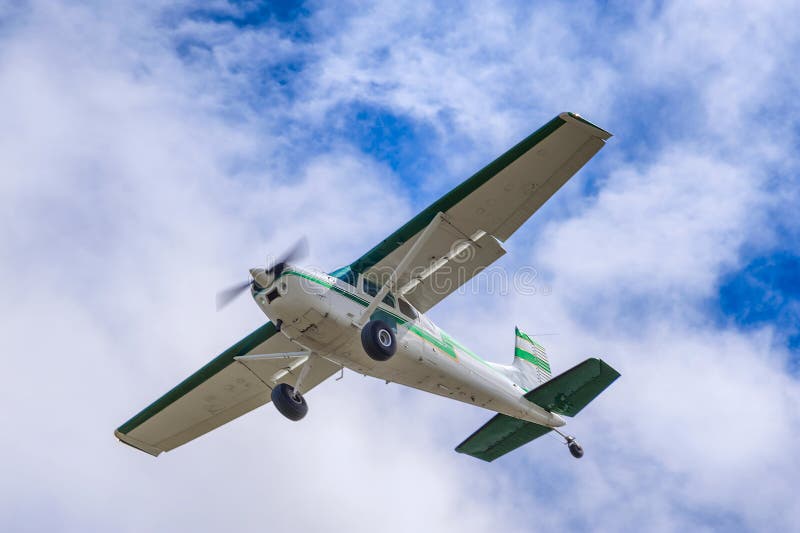 Fixed Wing Plane Against A Stormy Sky Stock Photo - Image of flight ...
