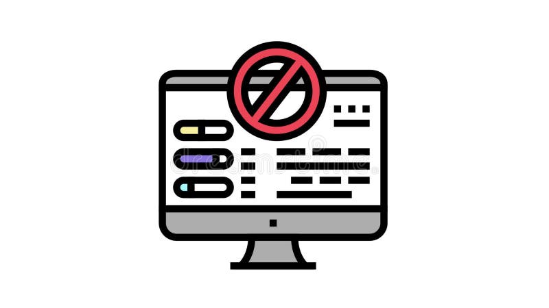 Fixing Computer Errors Glyph Icon Animation Stock Video - Video of data ...