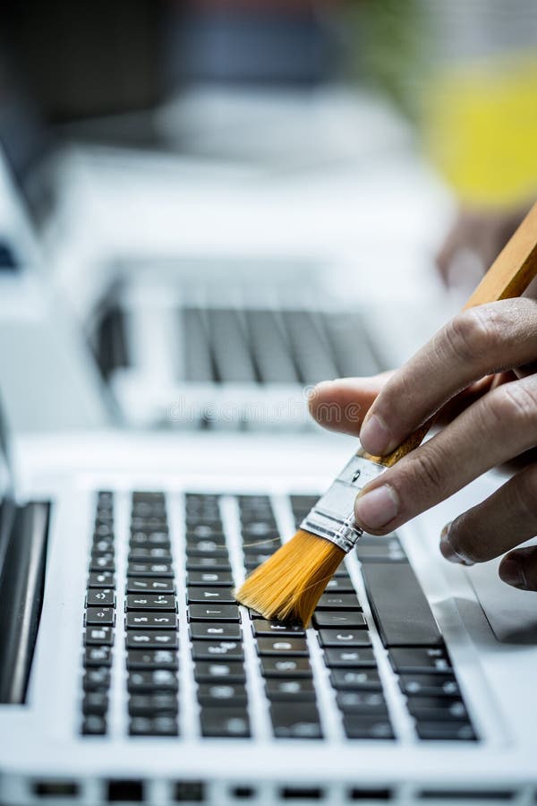 Fixing Computer Hardware Cleaning Stock Image - Image of engineering ...