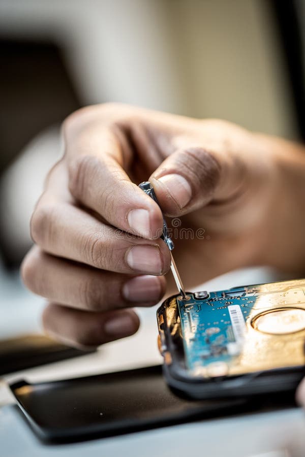 Fixing computer hardware stock image. Image of engineering - 81060081
