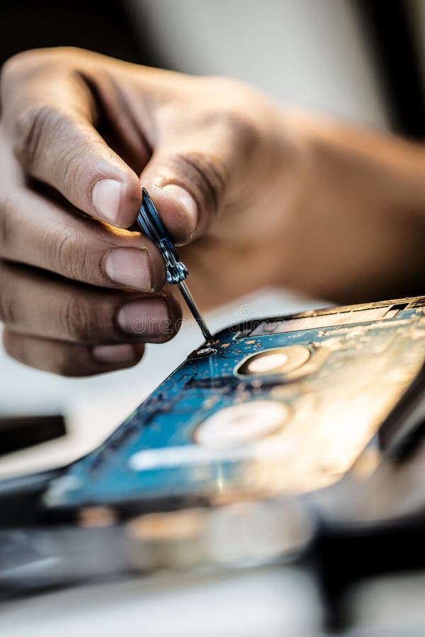 Fixing computer hardware stock image. Image of repair - 86967585