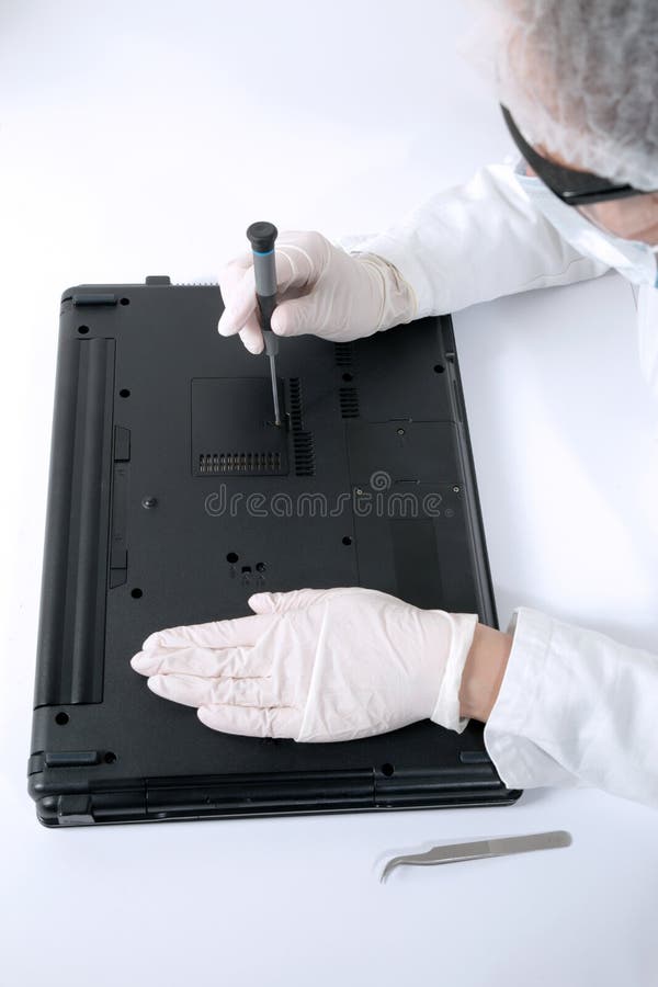 Fixing computer problem stock image. Image of engineer - 30531375