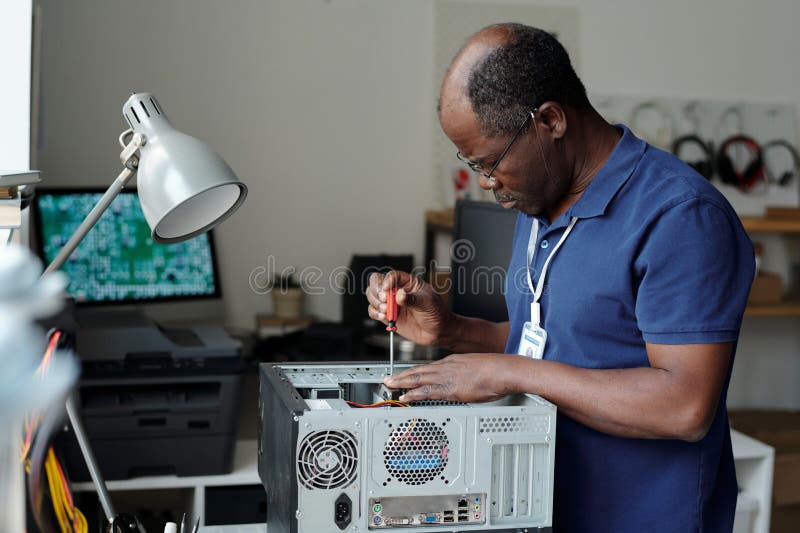 Fixing Details of Computer Hardware Stock Photo - Image of small ...