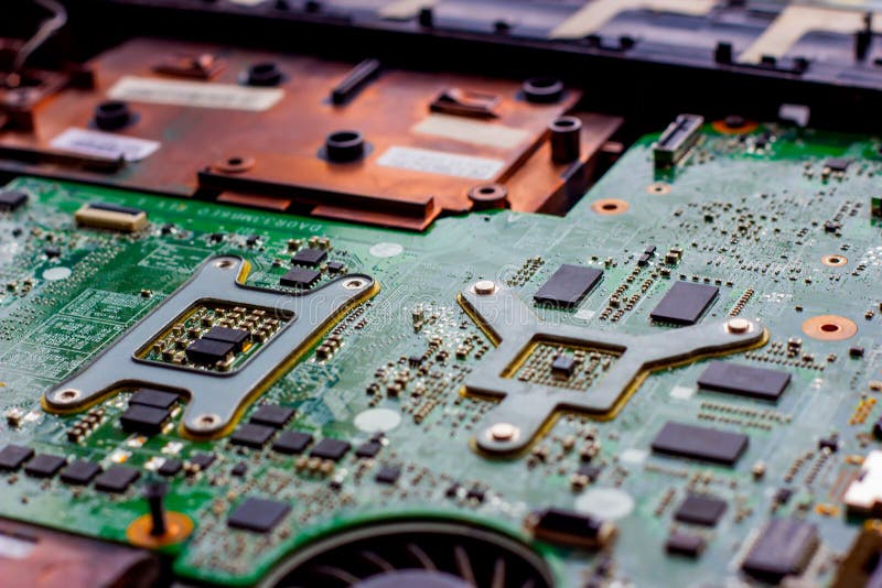 Fixing Different Electronic Components Inside the Pc with the Hand ...