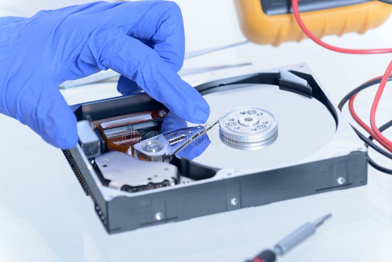 Fixing disk failure stock photo. Image of drive, harddisk - 83429344
