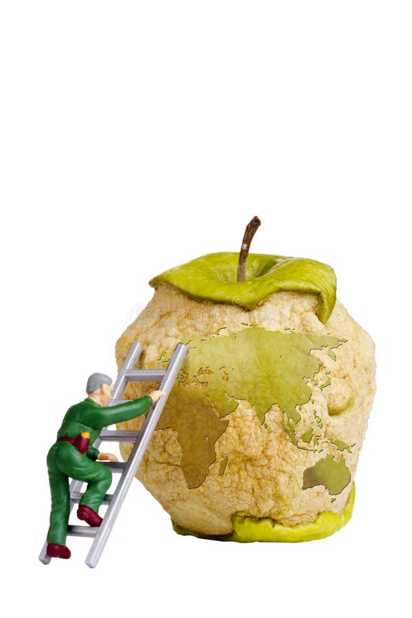 Fixing the Earth Concept stock image. Image of ecological - 26432367