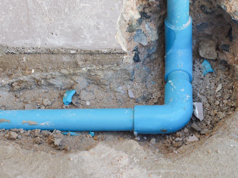 Fixing Leaked Water Pipe on the Wall Stock Photo - Image of pipe ...
