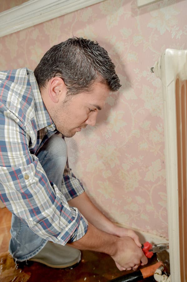 Fixing a leaky radiator stock image. Image of heater - 124178781