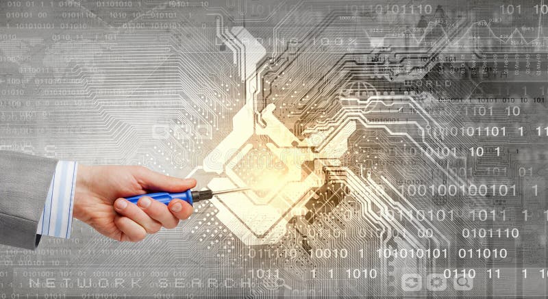 Fixing problem stock photo. Image of board, work, electrical - 48219542