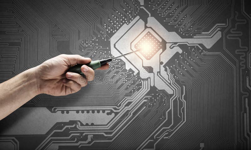 Fixing problem stock photo. Image of work, technical - 48049596