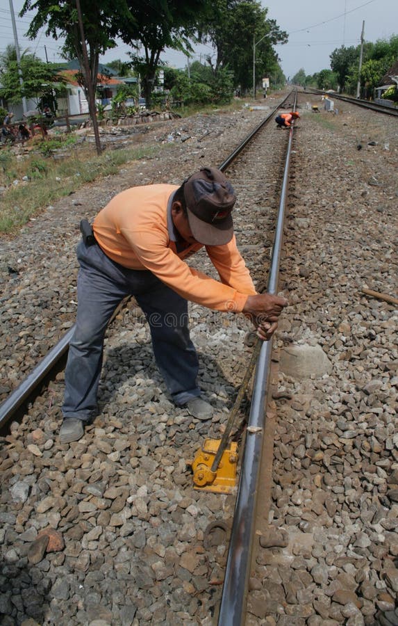 Fixing railway editorial image. Image of station, railway - 35371425