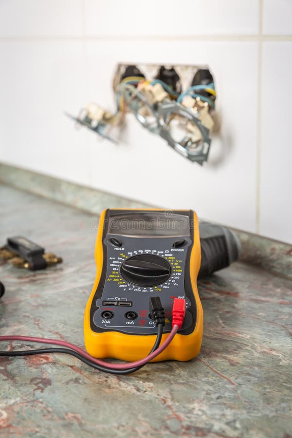 Fixing and Repairing Broken Outlets and Socket with Tools and Ammeter ...