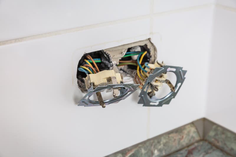 Fixing and Repairing Broken Outlets and Socket with Tools and Ammeter ...