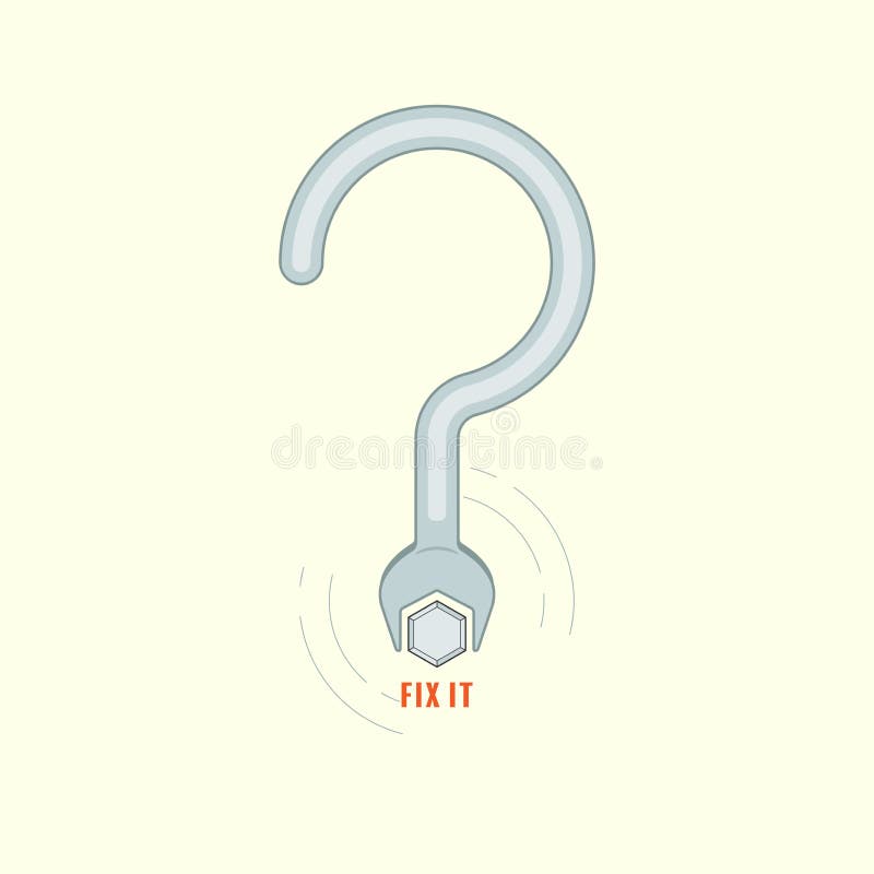 Fix it stock vector. Illustration of mend, graphic, improve - 223169542