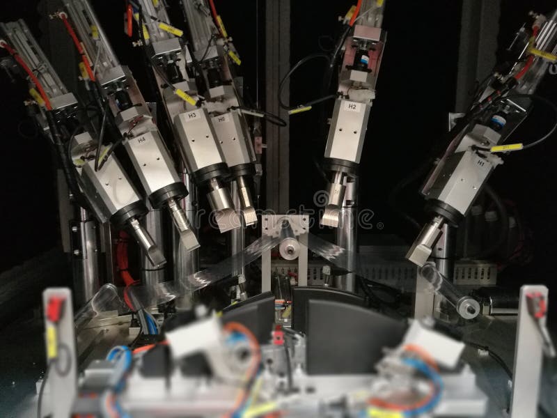 Fixture with Cylinder for Assemblying Station Editorial Stock Photo ...