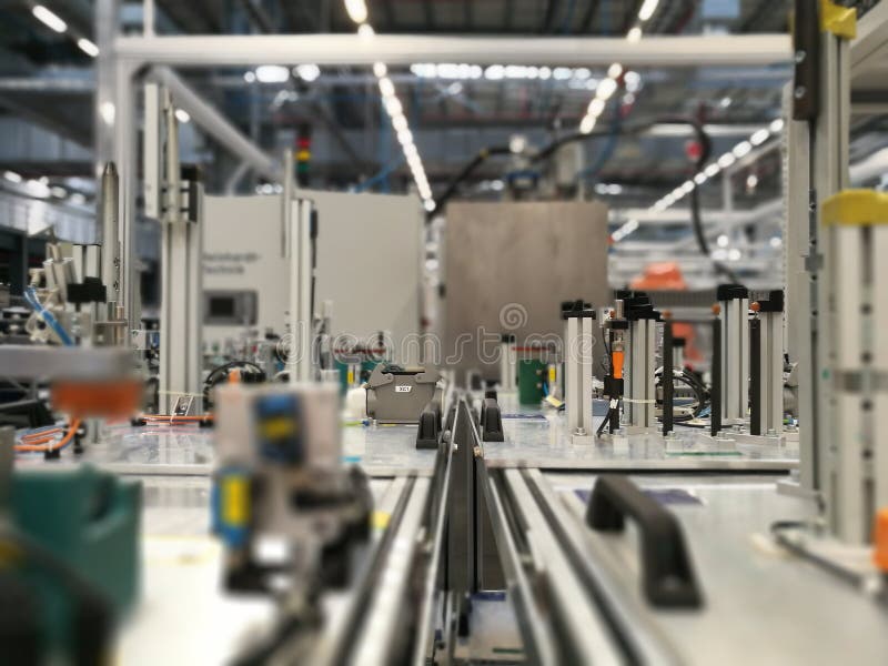 The Fixture Pending Being Assemled beside the Assembly Line Stock Image ...