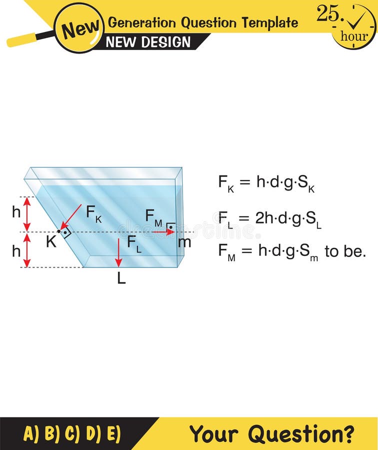 Physics, Pressure and Lifting Force, Archimedes Principle, Pressure of ...