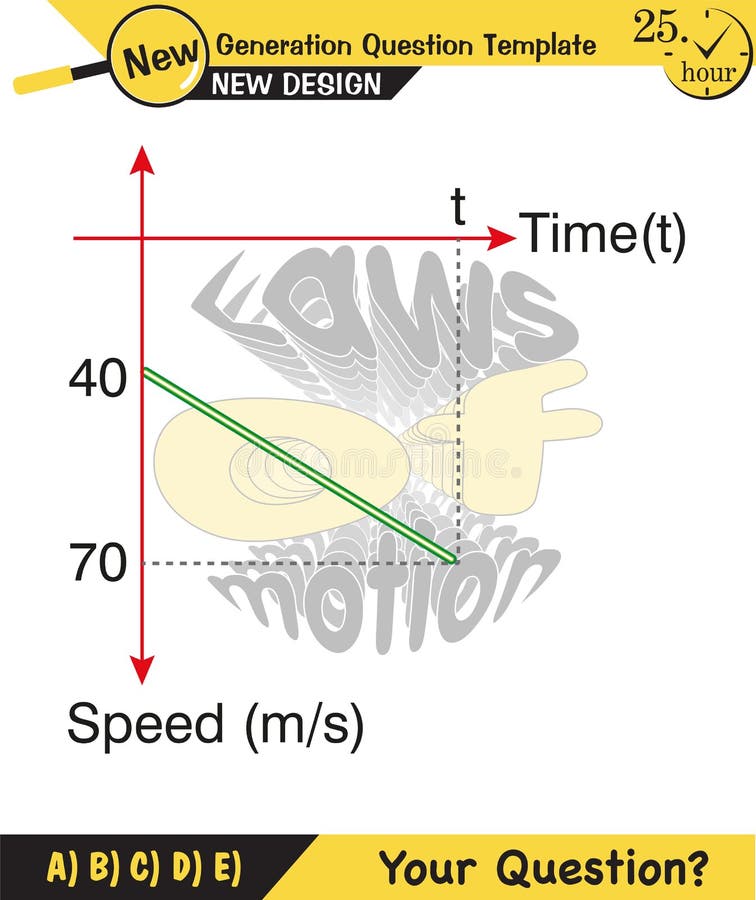 Physics, Vector Illustration of a Forces and Motion, Vectors, Shot ...