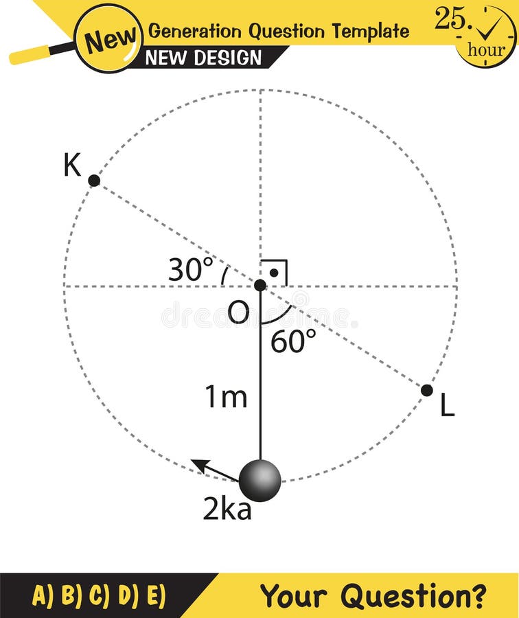 Physics, Vector Illustration of a Forces and Motion, Vectors, Shot ...