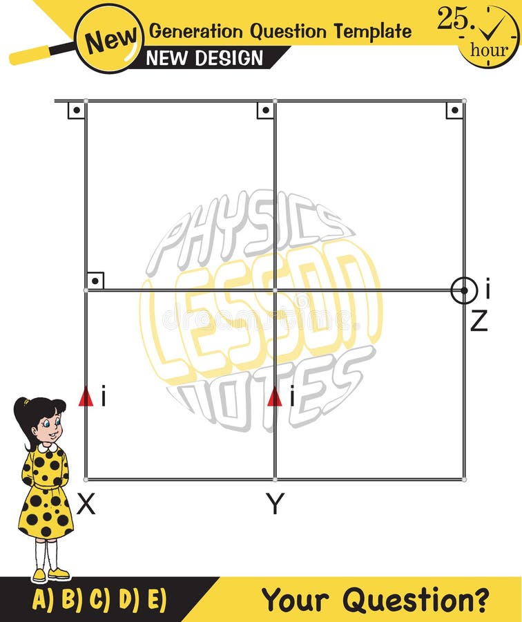 Physics, Electromagnetic Field, Next Generation Problems Stock Vector ...