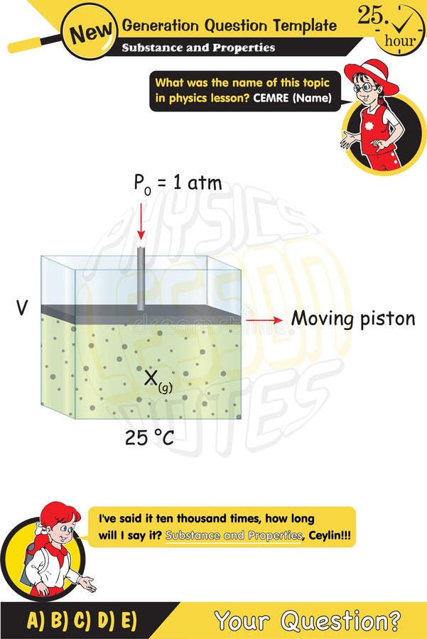 Physics, Substance and Properties Experiment Illüstration, Gas and Gas ...