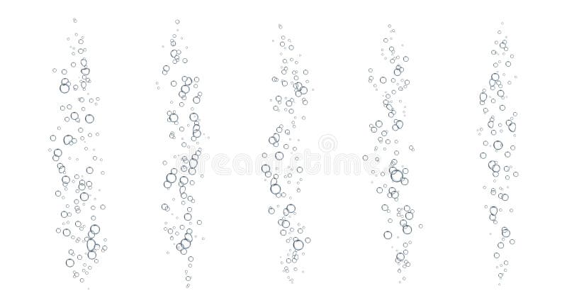 Fizz Water Soda Drink Bubbles Rising Upwards Stock Vector ...
