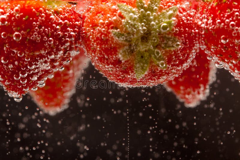Fizzing Strawberries stock image. Image of ripe, tasty - 11310141