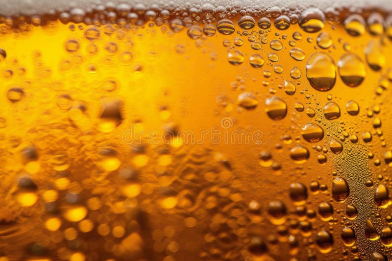Fizzy Beer Cold Background. Generate Ai Stock Illustration ...