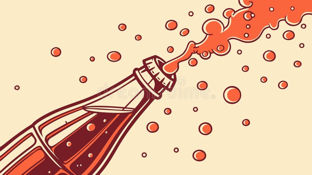 Fizzy Drink Explosion, Refreshment and Carbonated Beverage, Vector ...
