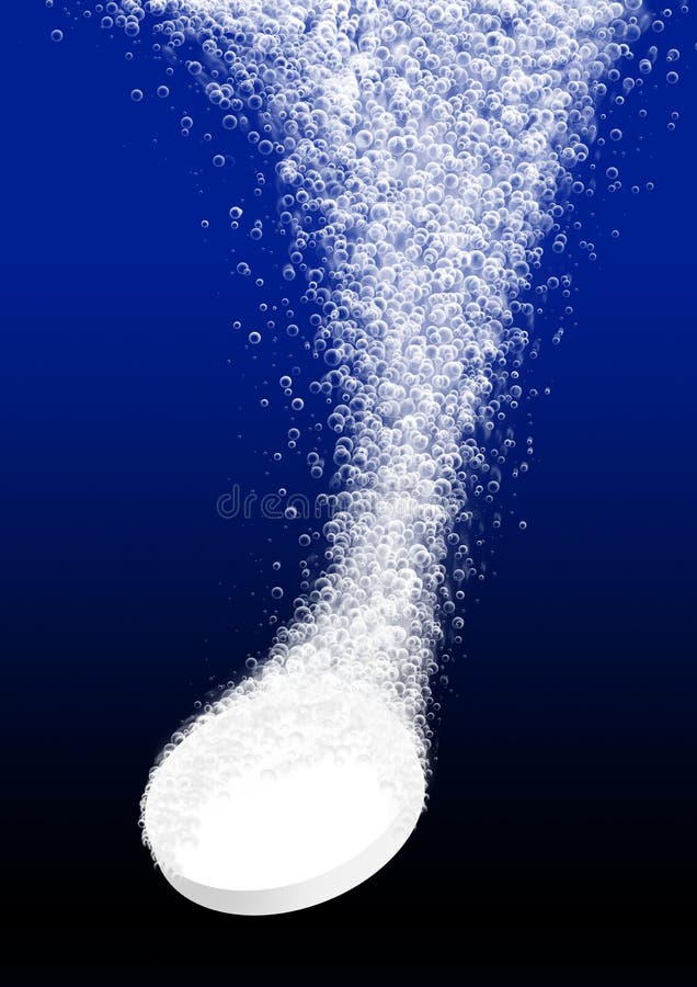 Fizzy tablet stock illustration. Illustration of health - 4070313