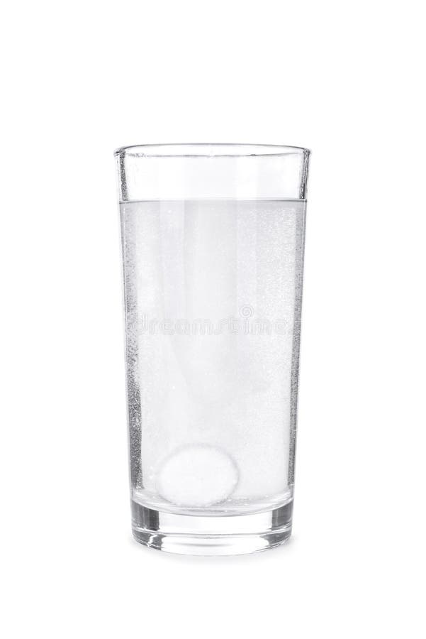 Fizzy Tablet in Glass of Water Stock Photo - Image of drug, cure: 59253892