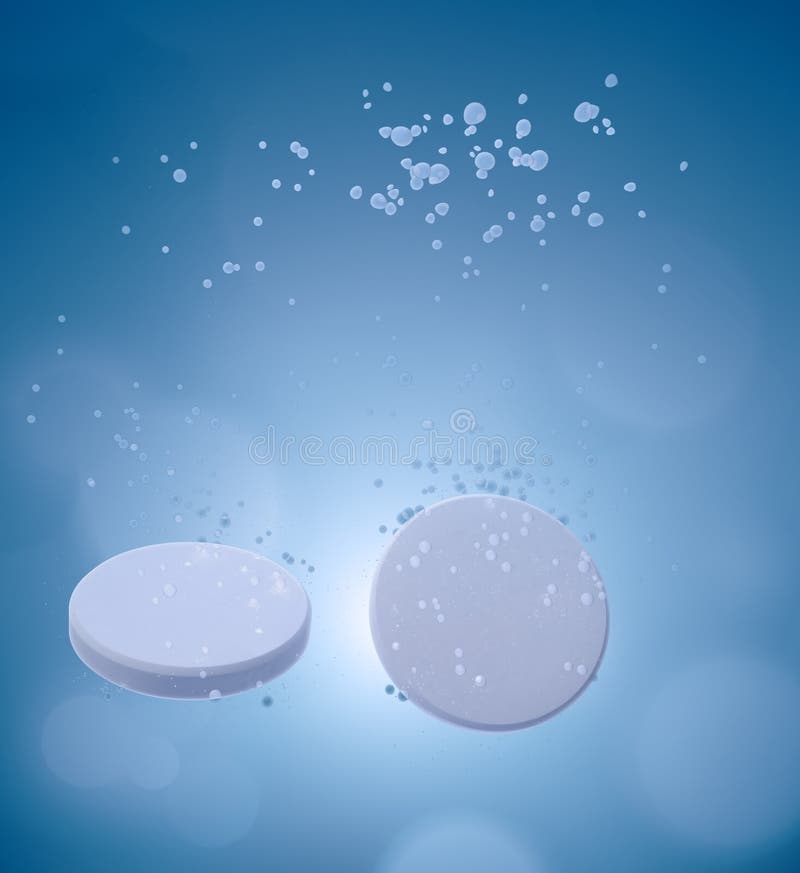 Fizzy tablets stock illustration. Illustration of healthy - 22980523