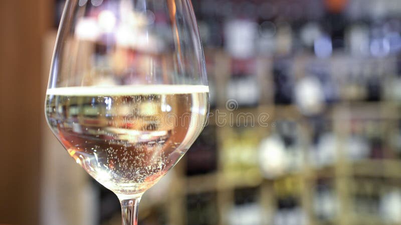 A fizzy wine glass detail. stock image. Image of drink - 70274265