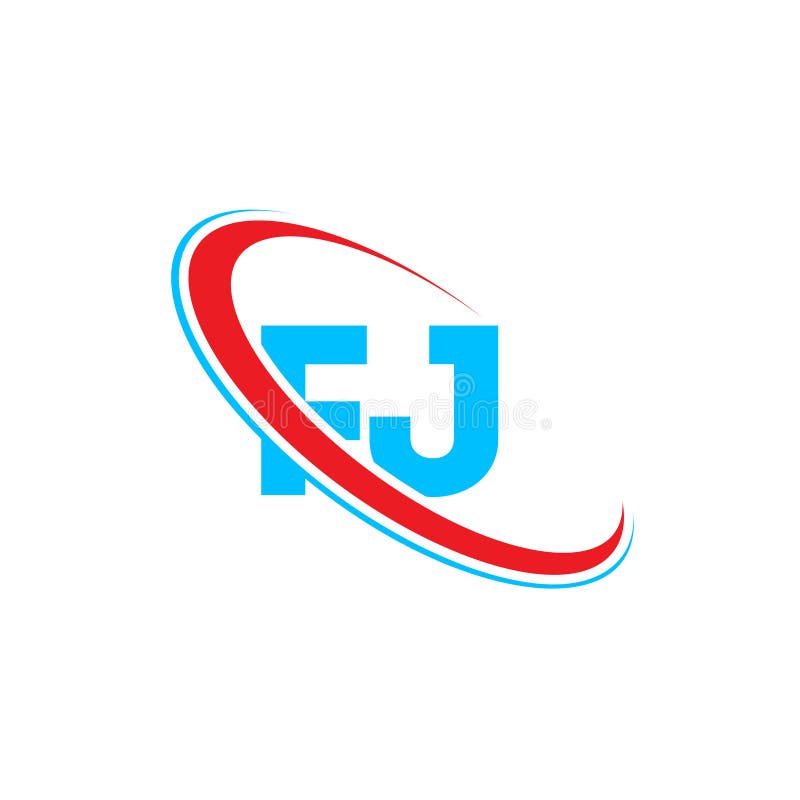 FJ F J Letter Logo Design. Initial Letter FJ Linked Circle Upercase ...