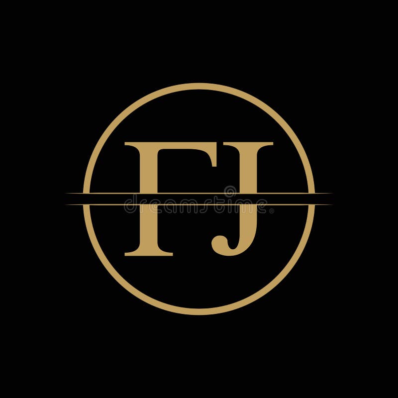 FJ Letter Type Logo Design Vector Template. Abstract Letter FJ Logo ...
